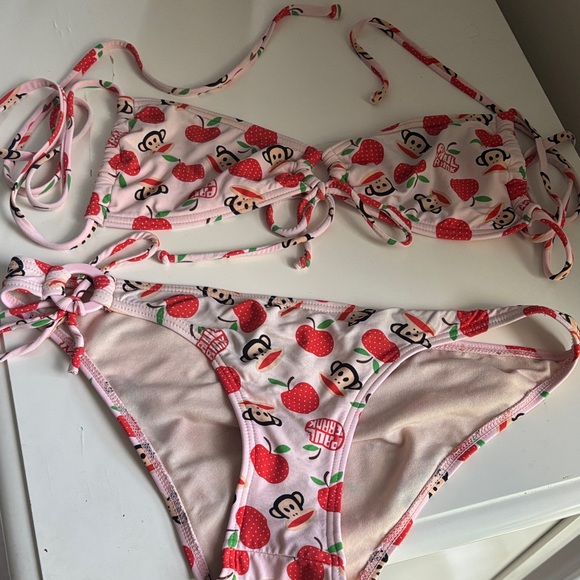 Paul Frank | Swim | Vtg 9s Paul Frank Pink Bikini With Monkey And ...
